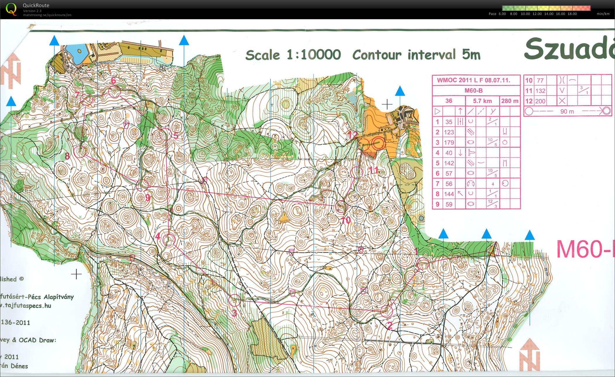 My digital orienteering map archive :: WMOC M60 B FInal with route (08 ...