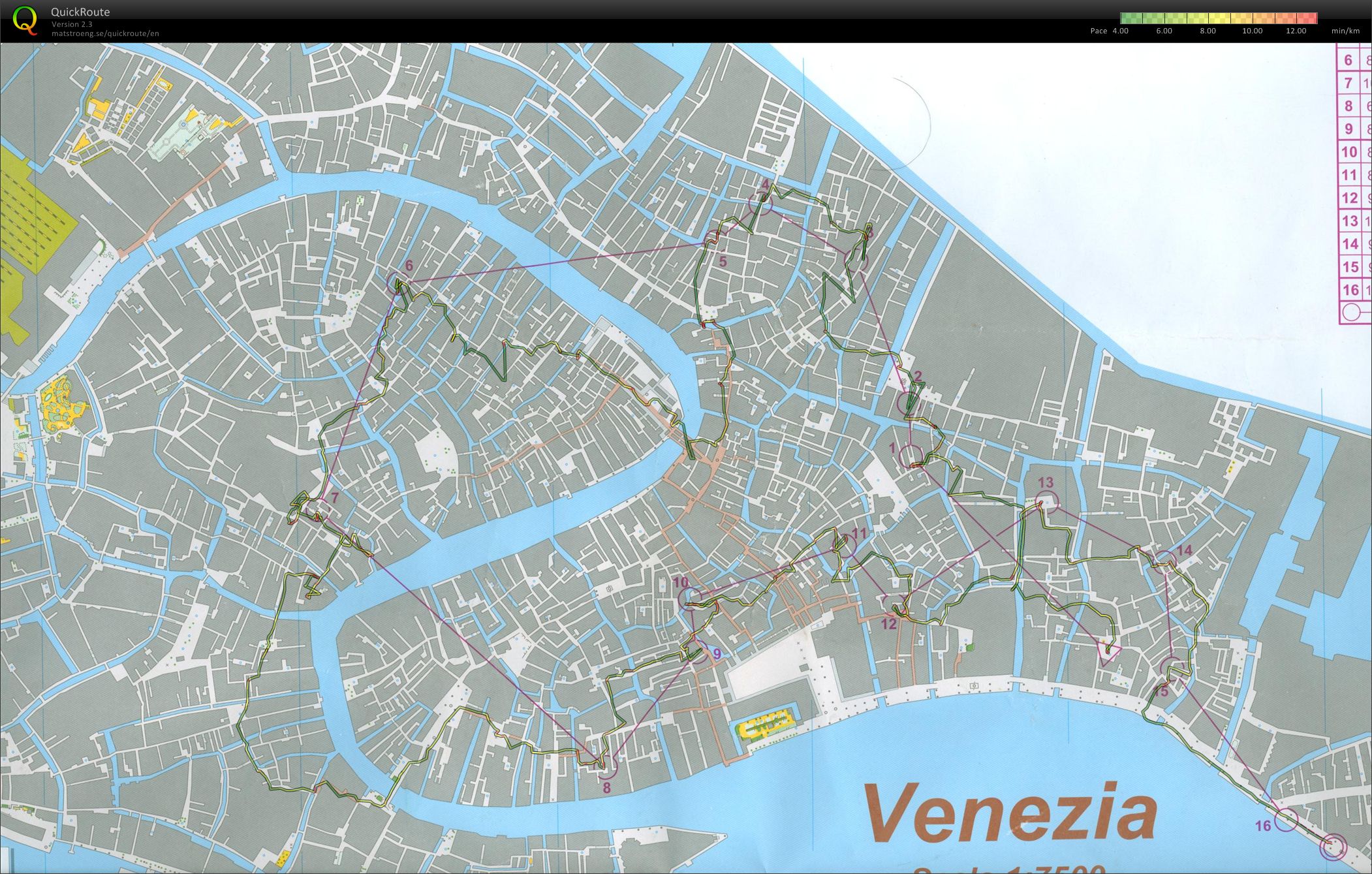 My digital orienteering map archive :: Venice Street O 2011 class M60 ...